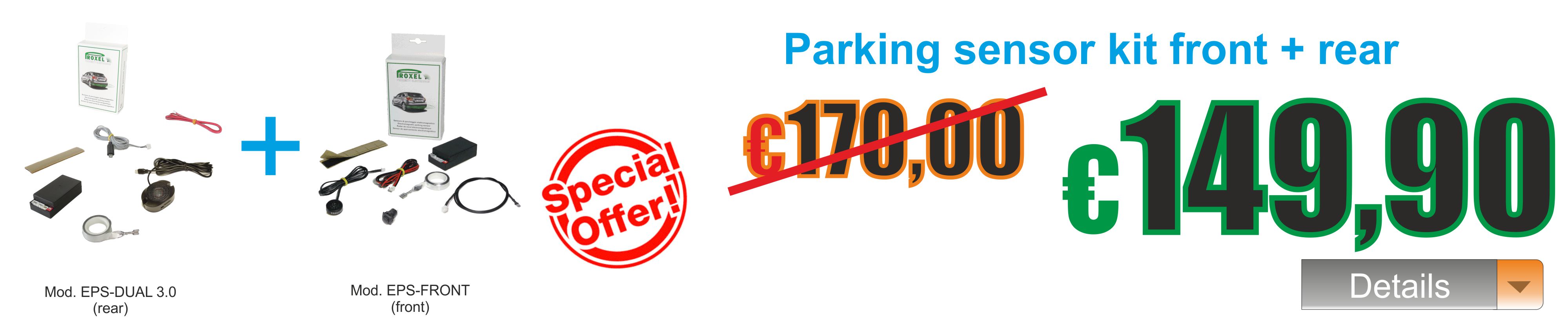 Proxel Store - invisible electromagnetic parking sensors front and rear